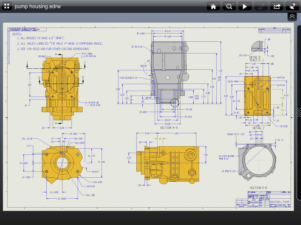 Stáhněte si SolidWorks eDrawings pro iPad – Konstrukter.cz